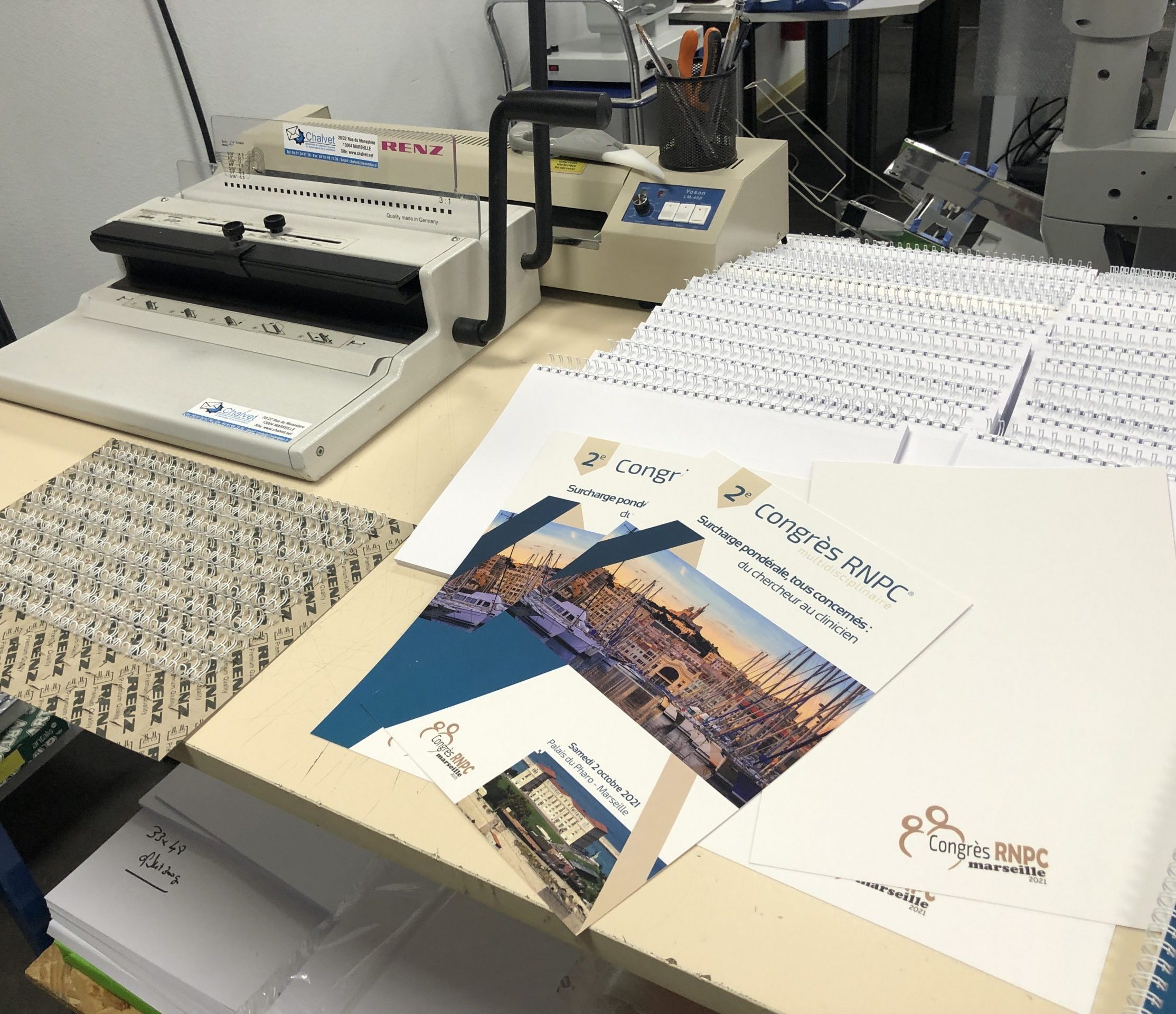 Reliure métal - wire'o - Imprimerie